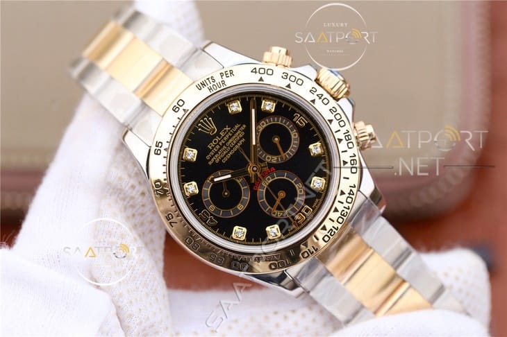 Rolex Daytona 116523 Cosmograph Diamond Dial 4130 Mekanizma | ETA Saat ...