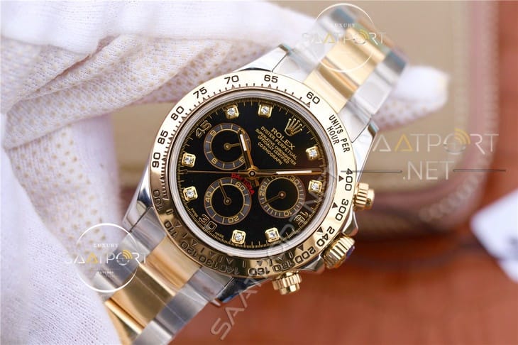 Rolex Daytona 116523 Cosmograph Diamond Dial 4130 Mekanizma | ETA Saat ...