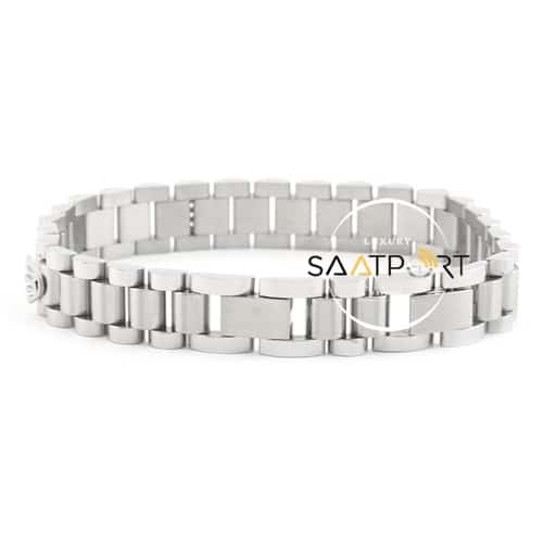 Rolex Silver Bileklik Modeli İnce İşçilik ve Saf Çelik - Saatport