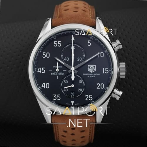 TAG Heuer Calibre Spacex Gümüş Kasa Siyah Kadran - Saatport