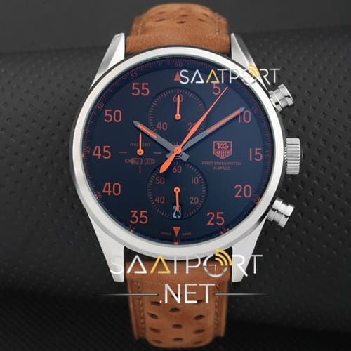 Tag Heuer Spacex Turuncu Rakamlı Çelik Kasa - Saatport