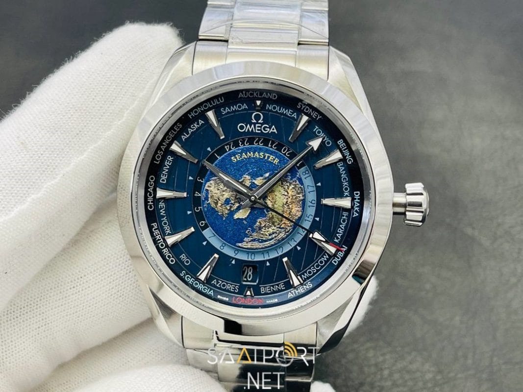 Omega Seamaster Aqua Terra 150M GMT Worldtimer Super Clone Eta - Saatport