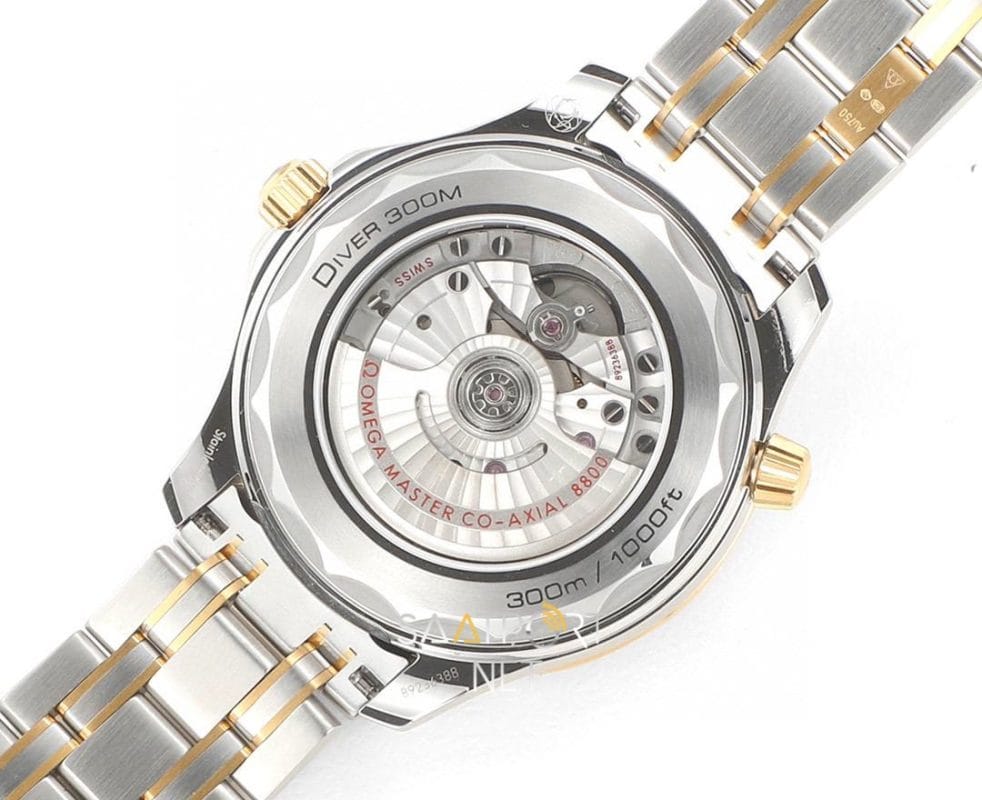 Omega Seamaster Diver 300 M Blue Dial Gold Bezel 42mm Super Clone Eta ...