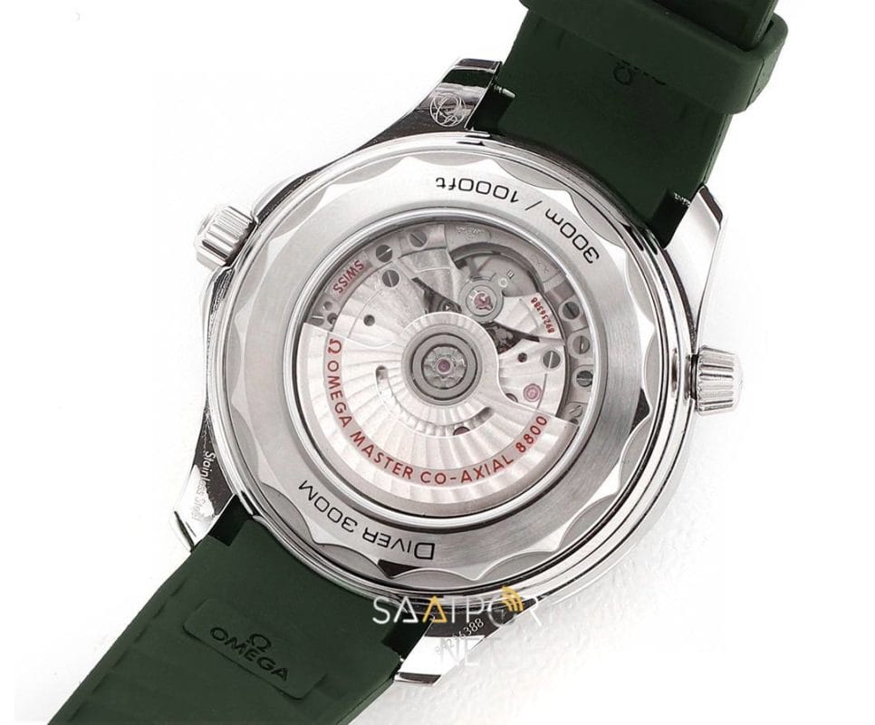 Omega Seamaster Diver 300M Green Rubber Super Clone Eta - Saatport